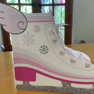 Ice Skate Favor Box / Ice Skating Party Favors / Ice Princess Skate ...