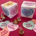 Valentines Day Conversation Hearts Printable Favor Boxes / Valentine ...