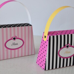 Purse Favor Box / Princess Party Printable Purse Party Favors ...