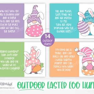 Outdoor Easter Scavenger Hunt for Kids / Easter Egg Hunt Clues ...