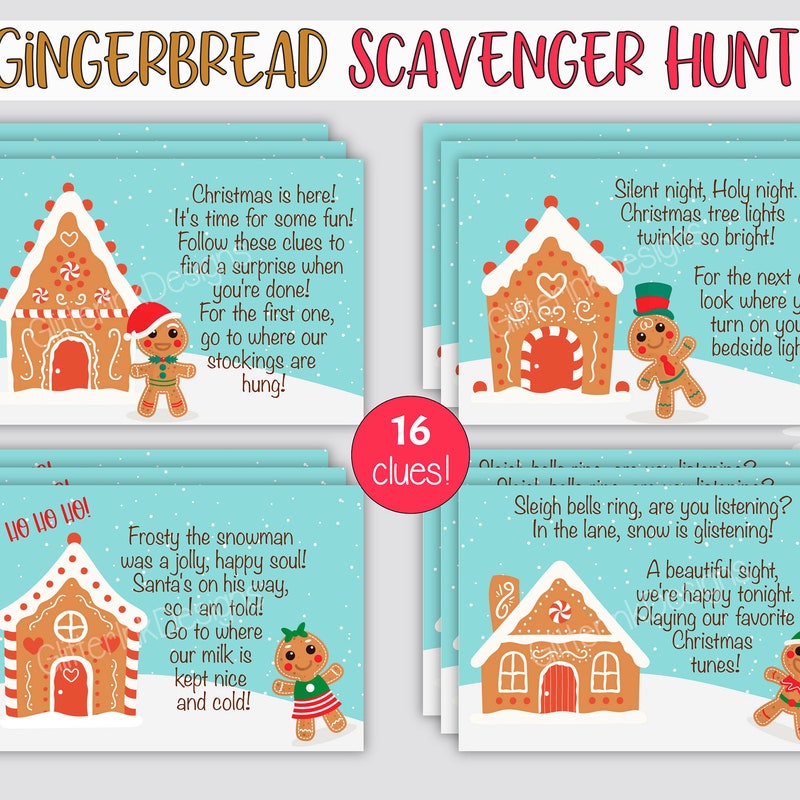 Gingerbread Clues - Etsy