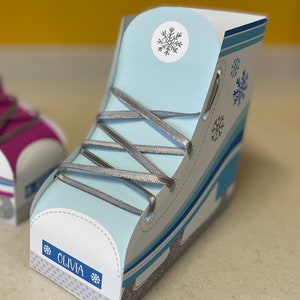 Ice Skate Party Favors / Ice Skating Party Printable Favor Boxes / Ice ...