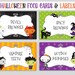 Halloween Party Food Tent Cards / Halloween Printable Treat Bag Toppers ...