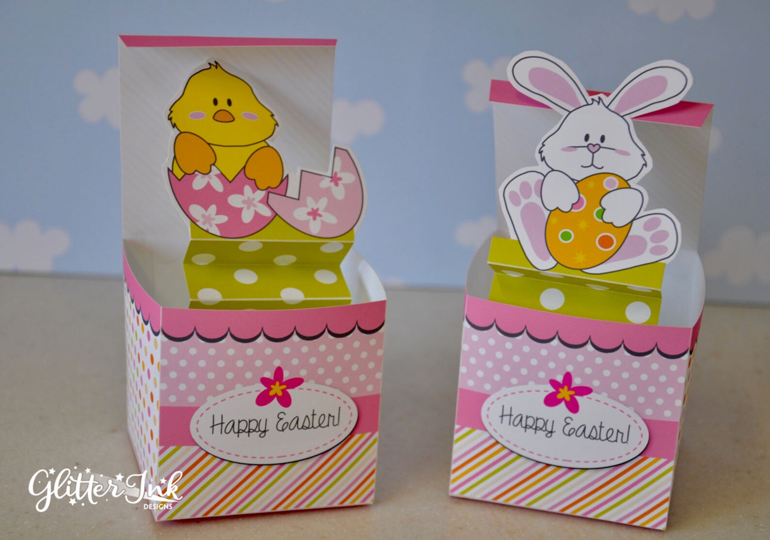 Easter Favor Boxes / Easter Bunny Jack in the Box / Easter Surprise Pop ...