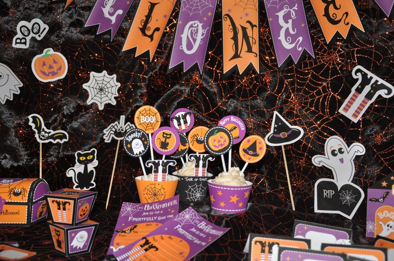 Halloween Printable Party Package / Halloween Decor / - Etsy