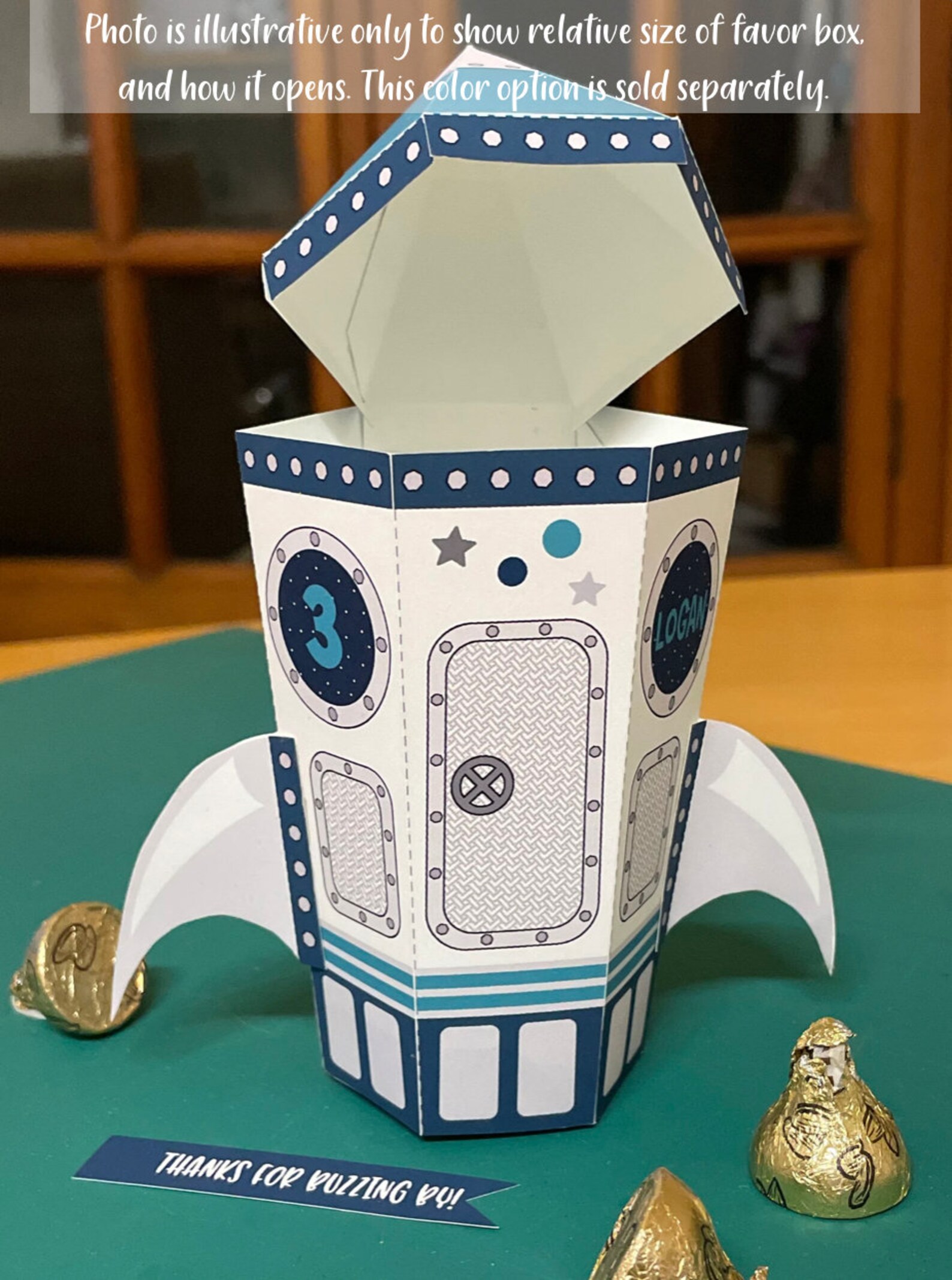 Outer Space Party Rocket Favor Boxes / Space Party Favors / Astronaut ...