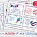 4th of July Scavenger Hunt Clue Cards / Outdoor Fourth of July Kids ...