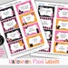 Halloween Party Food Tent Cards / Orange and Pink Halloween - Etsy