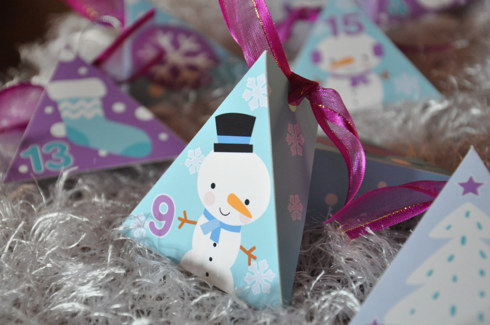 Christmas Advent Calendar Printable Boxes / DIY Christmas Tree - Etsy