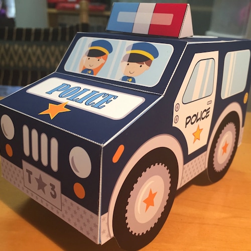 Police Car Favor Box Centerpiece Decoration / Police Party - Etsy