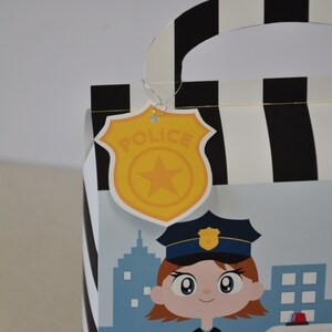 Cops and Robbers Police Party Favor Box - Digital PDF Printable DIY ...