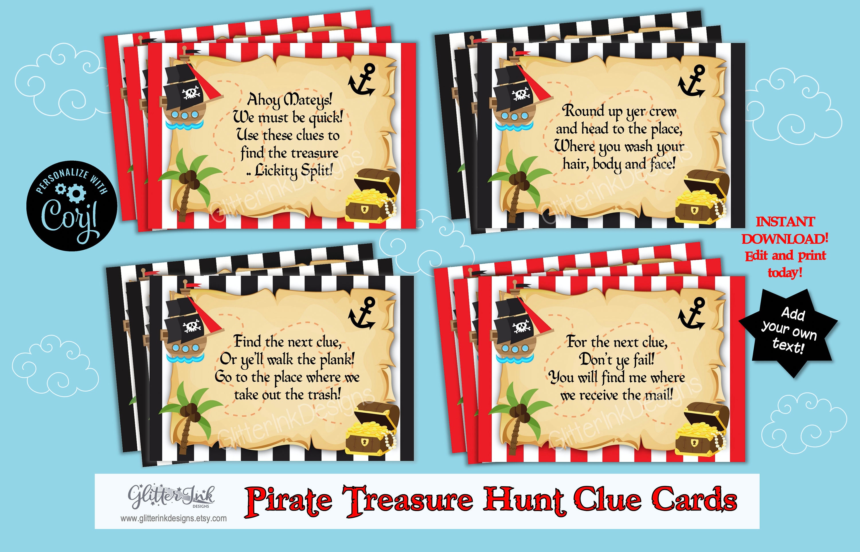 Pirate Treasure Hunt Clues Pirate Party Scavenger Hunt Etsy pirate-treasure-hunt-clues-pirate-party-scavenger-hunt-etsy