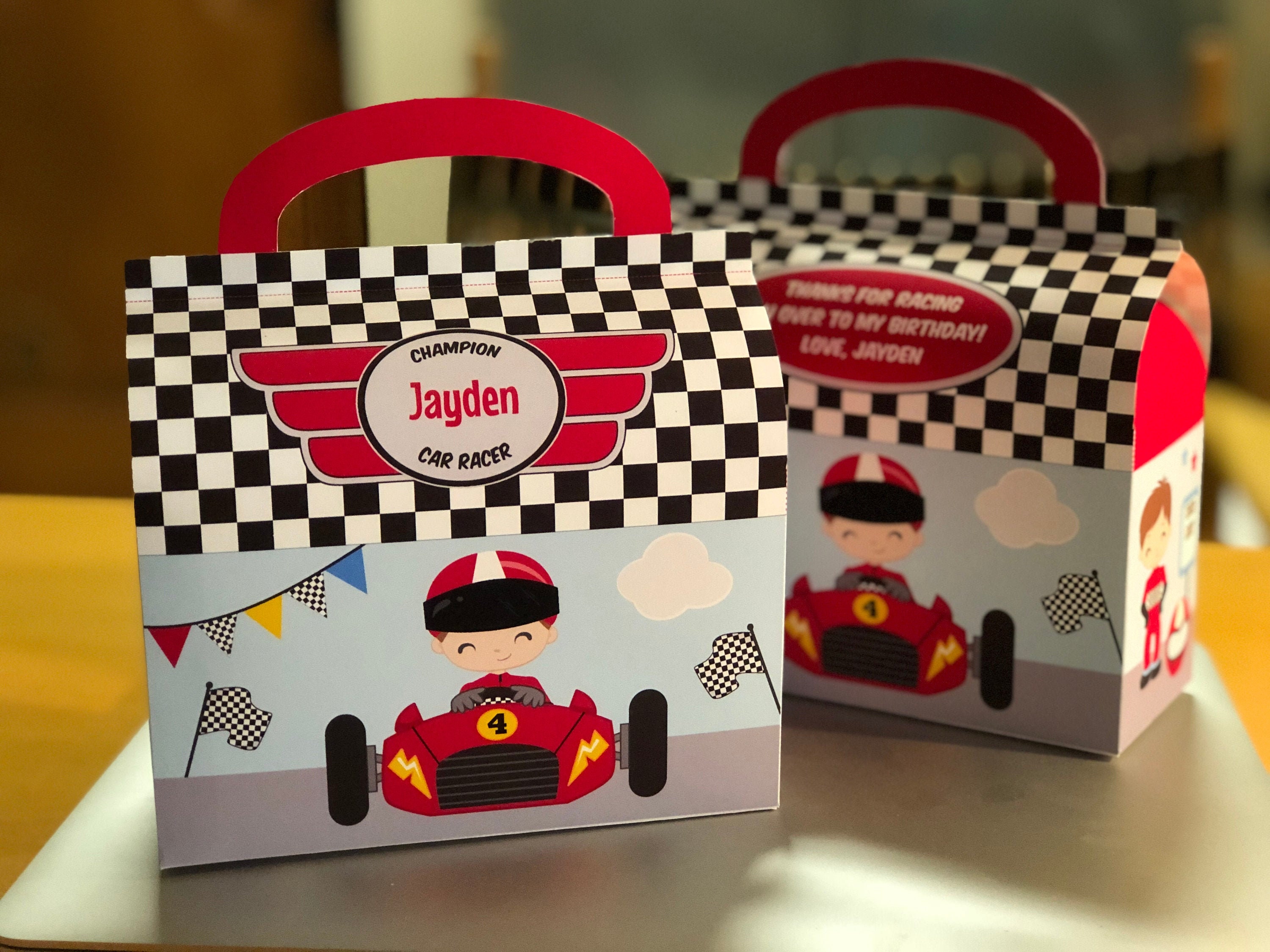 Race Car Party Favor Boxes / Race Car Birthday Party Favors / - Etsy Canada