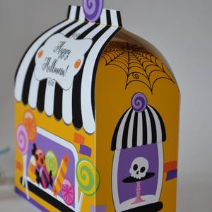 Halloween Treat Boxes / Halloween Printable Favor Box Haunted Mansion ...