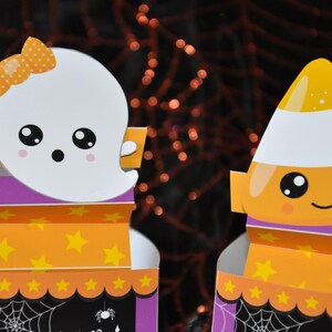 Halloween Treat Box / Printable Halloween Decorations Cute Ghost Candy ...
