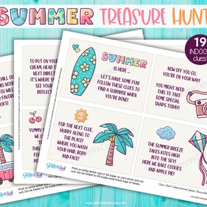 Beach Surprise Trip Reveal Scavenger Hunt & Printable Tickets, Summer ...