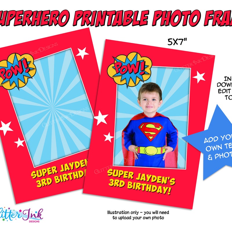 Superhero Photo Prop - Etsy