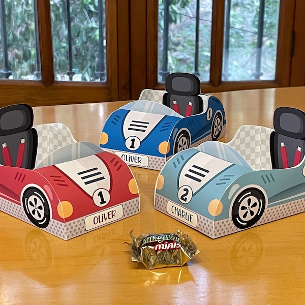 Race Car Snack Box - Etsy