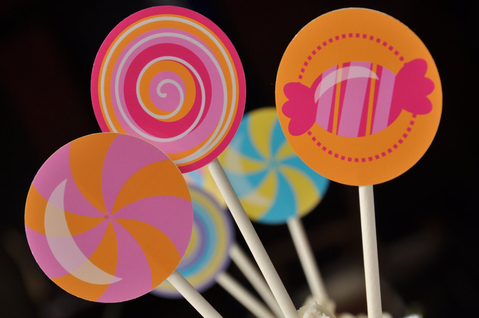 Candyland Party Decorations, Sweet Shoppe Lollipop Party Printable ...