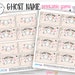 What's Your Ghost Name Game Printable Sign With Name Tags & Cards, Cute ...