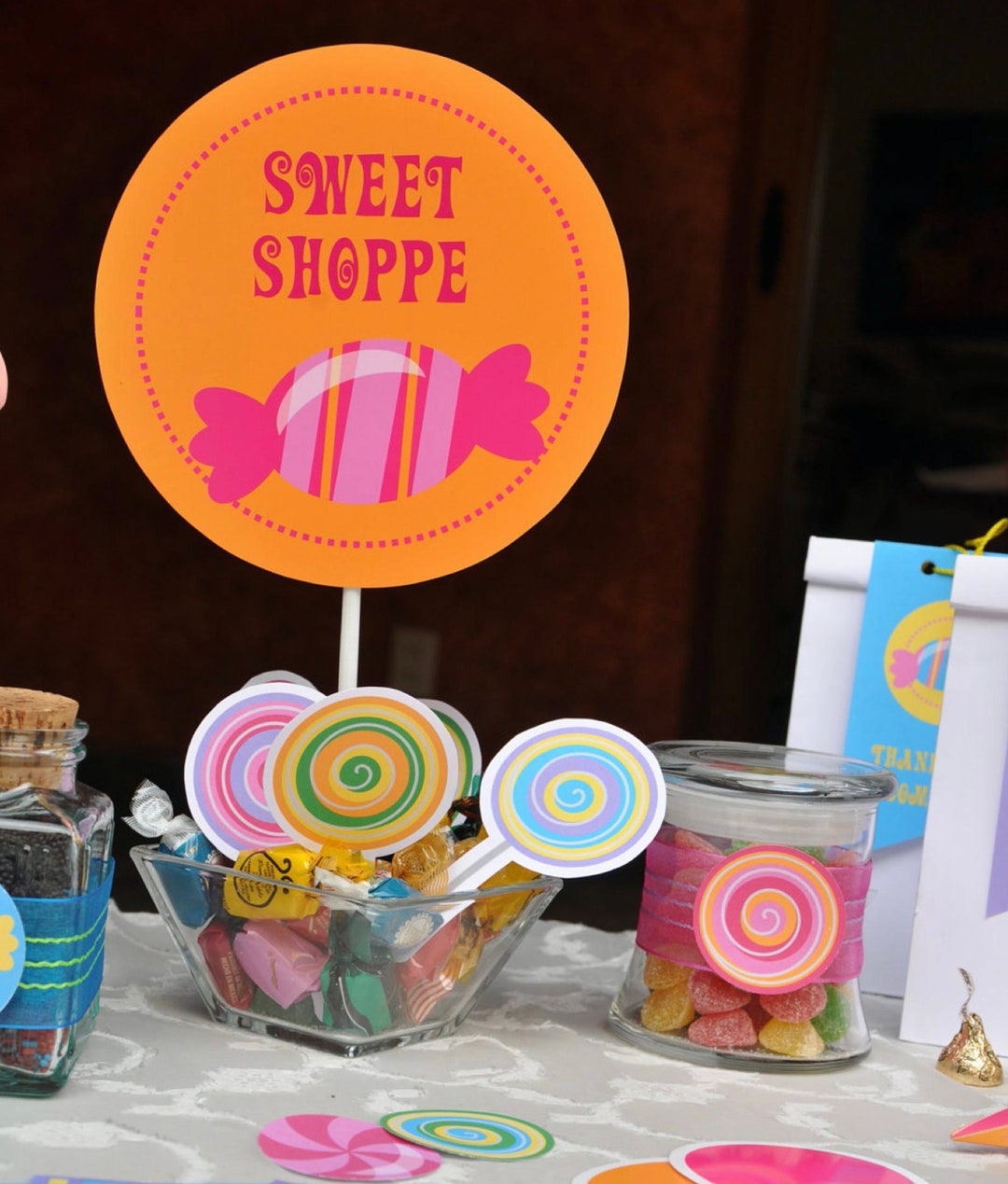 Candyland Party Decorations, Sweet Shoppe Lollipop Party Printable ...