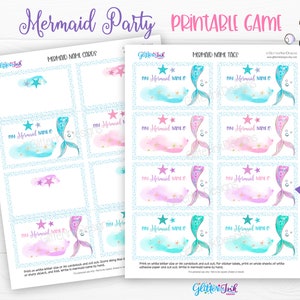 What's Your Mermaid Name Printable Party Game, Under the Sea Birthday ...