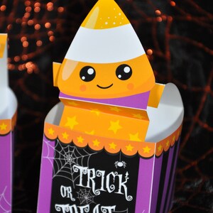 Halloween Treat Box / Printable Halloween Decorations Cute Ghost Candy ...