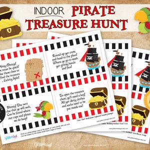 Indoor Pirate Treasure Hunt Clues for Kids With Rhyming Riddles, Pirate ...