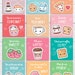 Cute Kawaii Lunch Box Notes / Better Together Sweet Love Notes - Etsy
