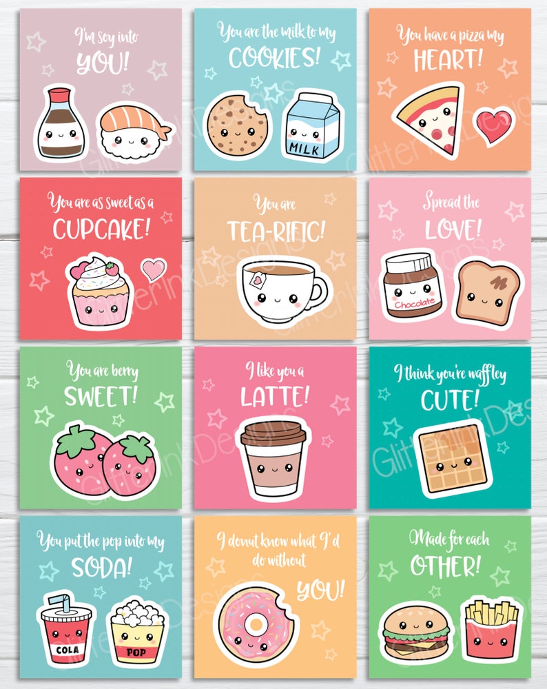 Cute Kawaii Lunch Box Notes / Better Together Sweet Love Notes | Etsy