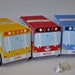 Little Bus Birthday Printable Favor Box / Bus Party Treat Box Cupcake ...