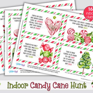 Indoor Candy Cane Hunt / Christmas Scavenger Hunt / Christmas Kids ...