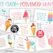 Ice Cream Themed Treasure Hunt Clues for Kids Birthday Party, Popsicle ...