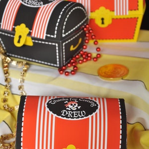 Pirate Party Treasure Chest Favor Box / Pirate Party Favors / Pirate ...