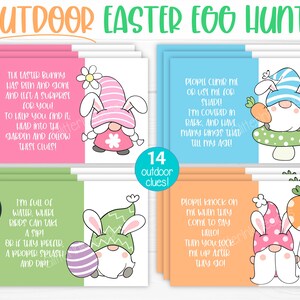 Outdoor Easter Scavenger Hunt for Kids / Easter Egg Hunt Clues ...