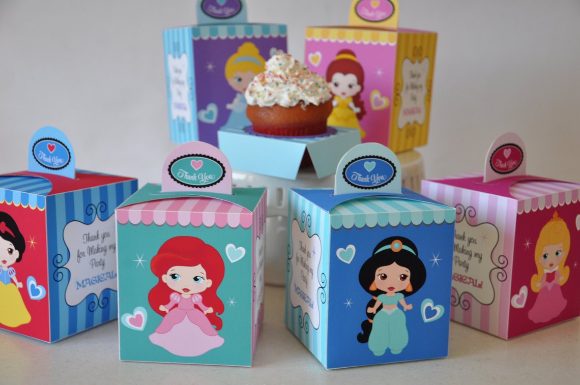 Princess Printable Treat Boxes / Princess Party Favors / Classic ...