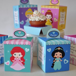 Princess Printable Treat Boxes / Princess Party Favors / Classic ...