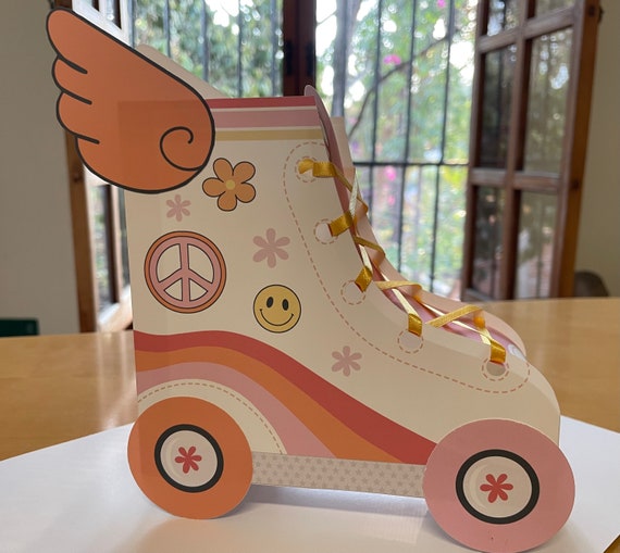 TWO GROOVY Roller Skate Party Favor Boxes / Skate Favors Treat | Etsy