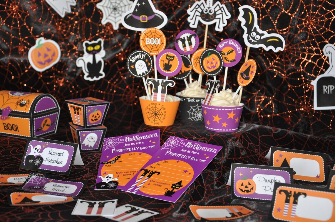 Halloween Printable Party Package / Halloween Decor / - Etsy