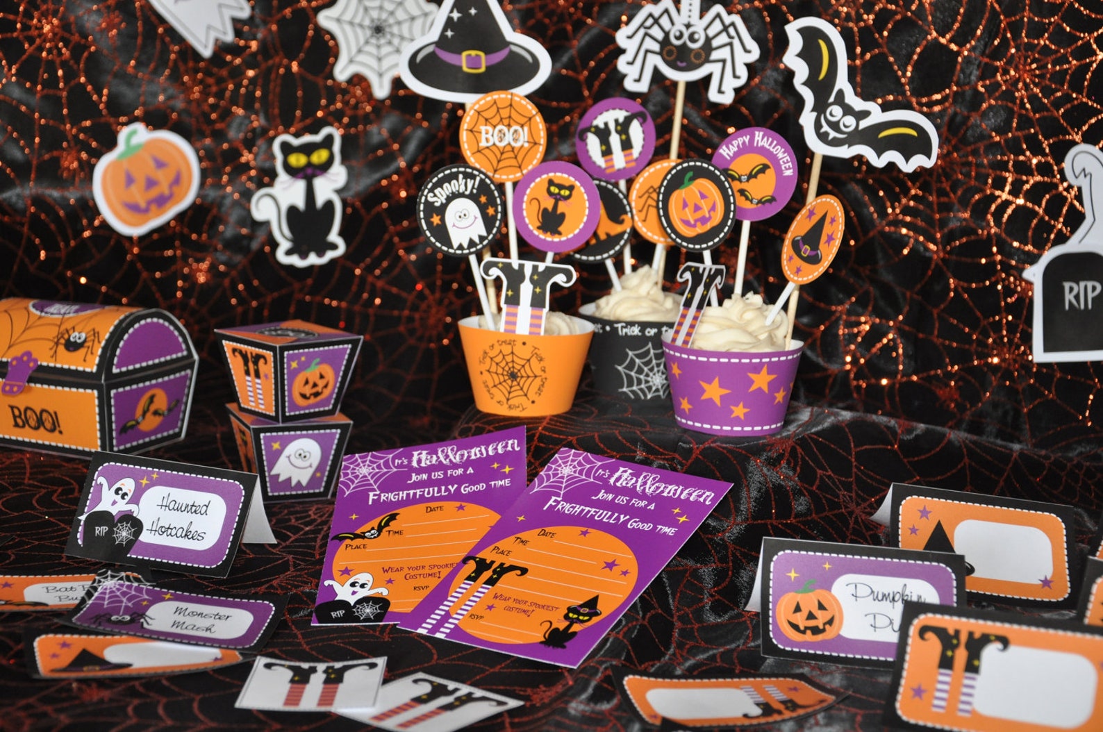 Halloween Printable Party Package / Halloween Decor / - Etsy