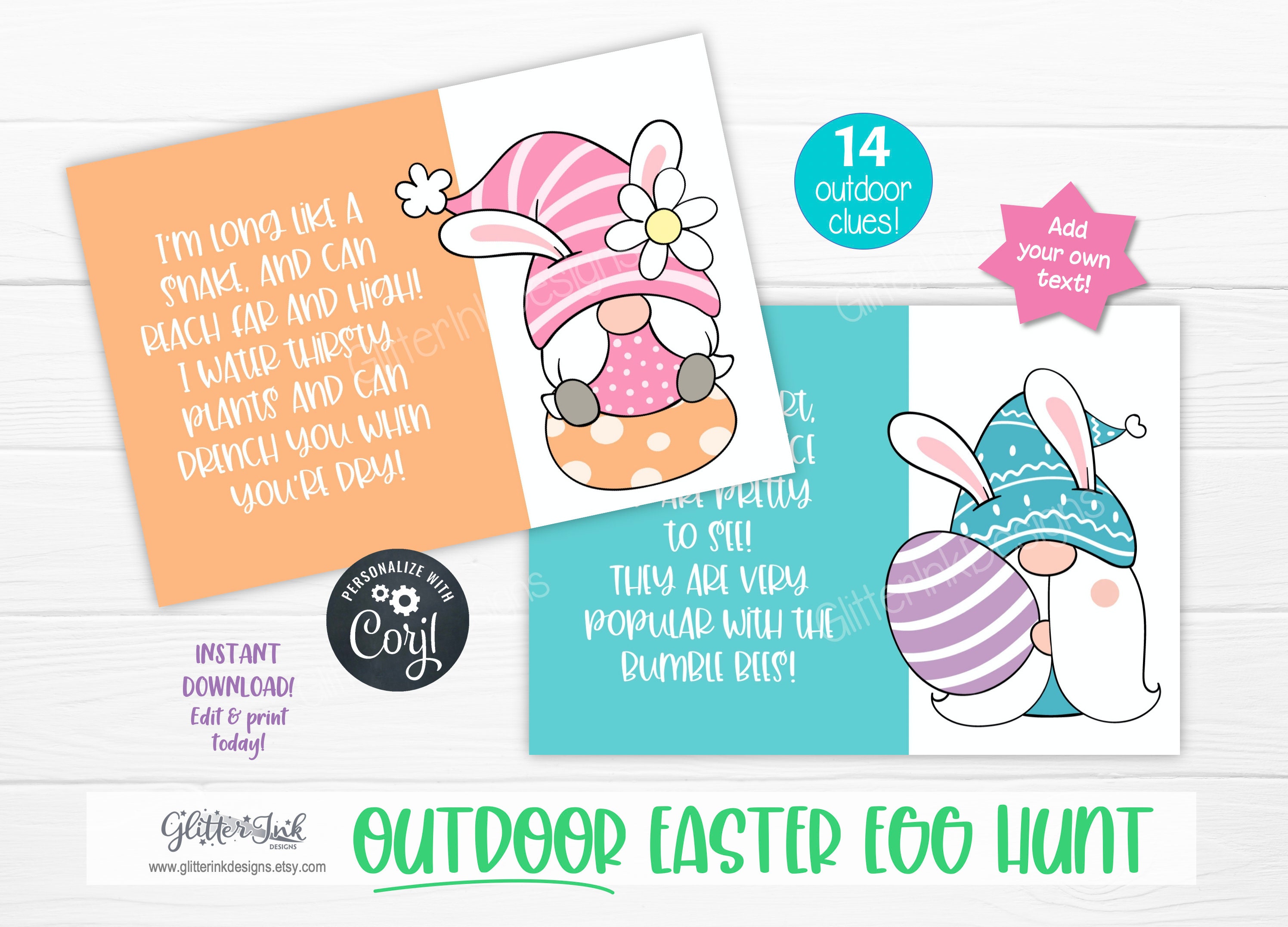 Outdoor Easter Scavenger Hunt for Kids / Easter Egg Hunt Clues ...