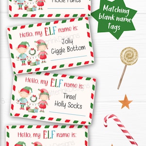 What's Your Elf Name Printable Christmas Games for Kids, Elves Sign ...