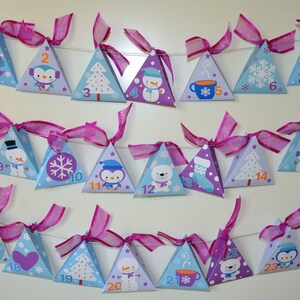 Christmas Advent Calendar Printable Boxes / DIY Christmas Tree ...