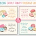 Donut Birthday Indoor Scavenger Hunt Clue Cards / Donut Party Kids ...