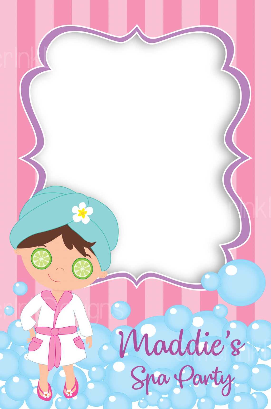 PRINTABLE Spa Party Photo Booth Frame / Glam Diva Makeover Spa - Etsy