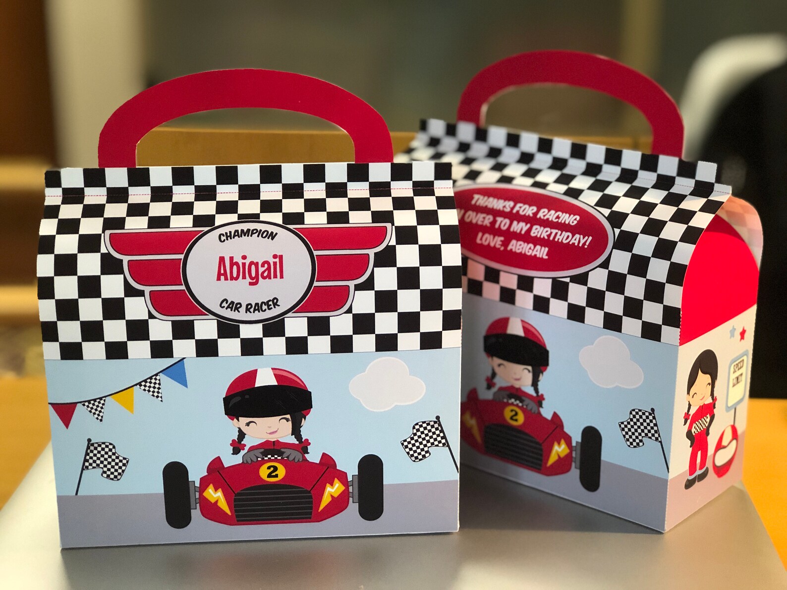 Race Car Party Favor Boxes / Racing Party Favors / Formula One Grand ...