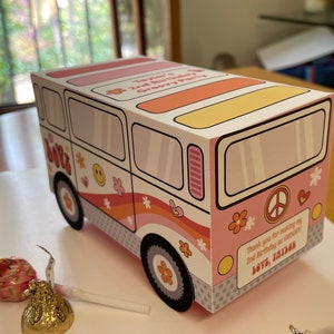 Groovy Party Hippie Bus Printable Favor Box / VW Van Party - Etsy
