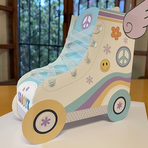 GROOVY Roller Skate Party Favor Boxes / Skate Favors Treat Box ...