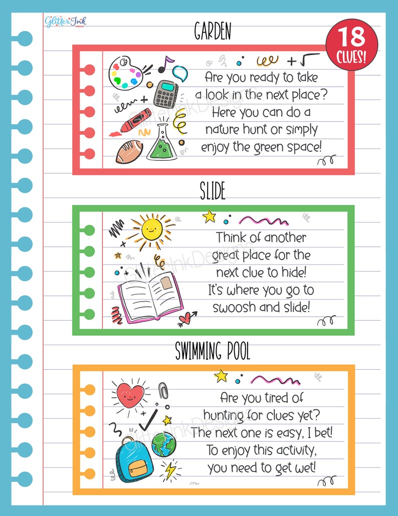 School Yard Outdoor Playground Scavenger Hunt Rhyming Riddle - Etsy