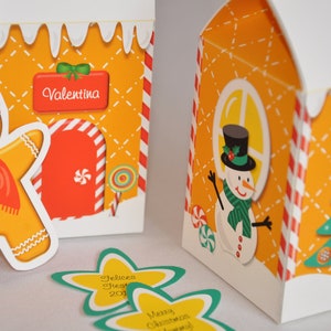 Christmas Gift Box / Gingerbread House Milk Carton / Gingerbread Man ...